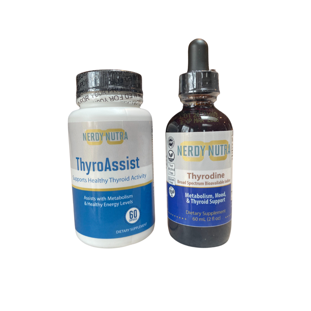 Thyroid Support Capsules & Drops: ThyroAssist or Thyrodine – Nerdy Nutra